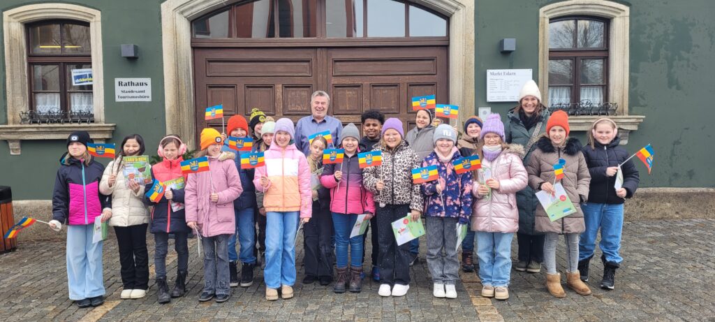 4 Klasse Der Grundschule Eslarn Besucht B rgermeister Reiner G bl